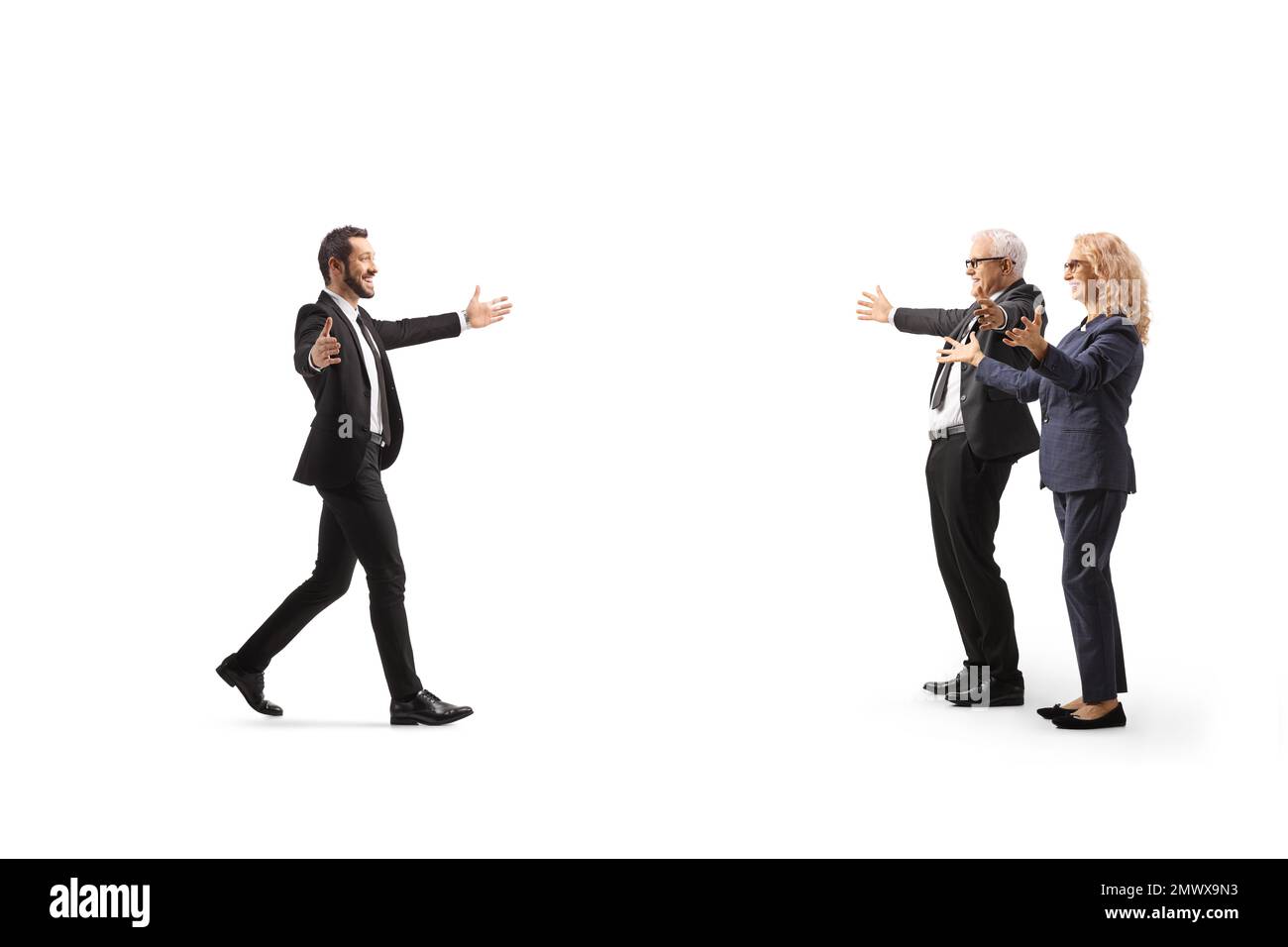 Hug colleague Cut Out Stock Images & Pictures - Alamy