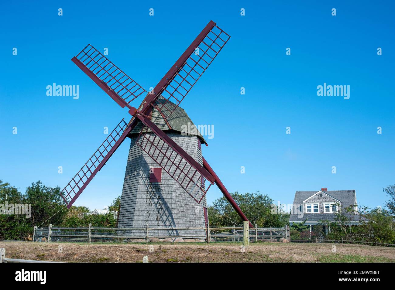 Old Mill, the oldest functioning wooden windmill in the United States ...