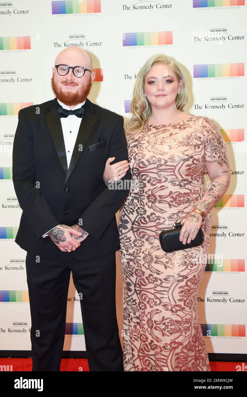 Singer Elle King and her fiance, Andrew Ferguson, arrive at the State ...