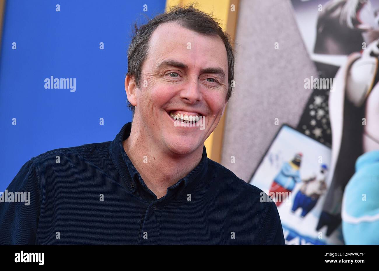 Director/writer Garth Jennings arrives at the world premiere of "Sing ...