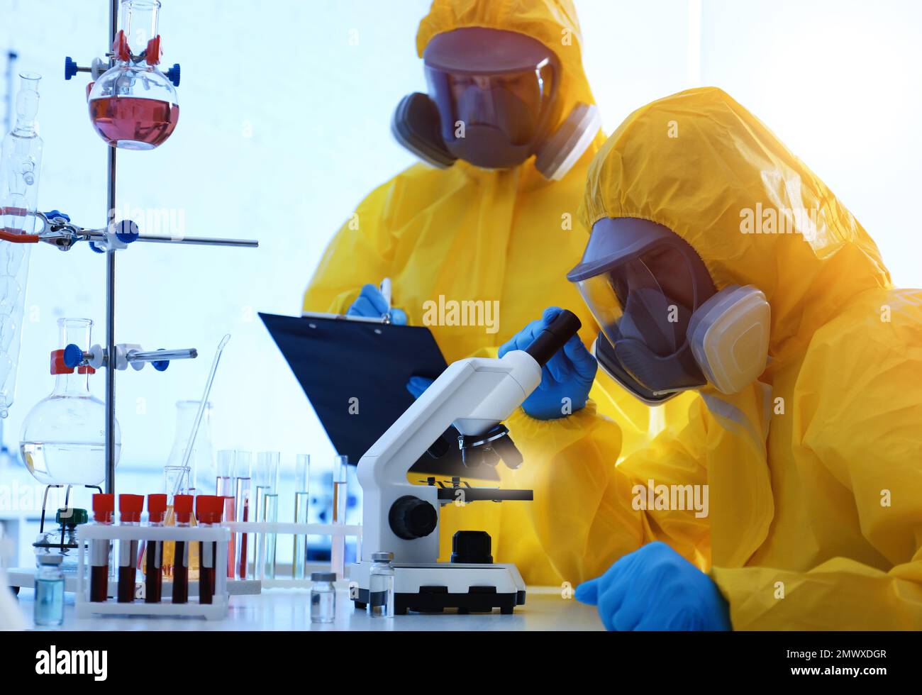 Hazard suits laboratory china hi-res stock photography and images - Alamy