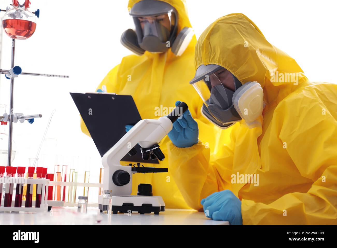 Hazard suits laboratory china hi-res stock photography and images - Alamy