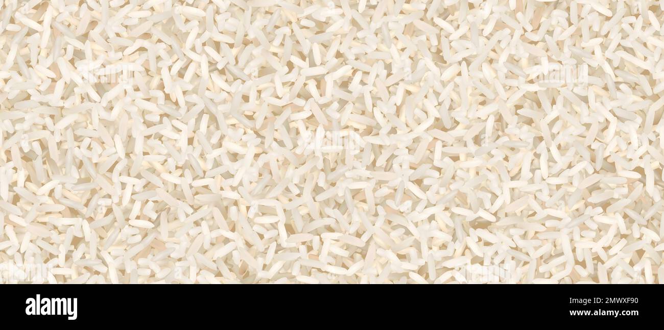 Beige basmati or jasmine uncooked rice seamless pattern Stock Vector ...