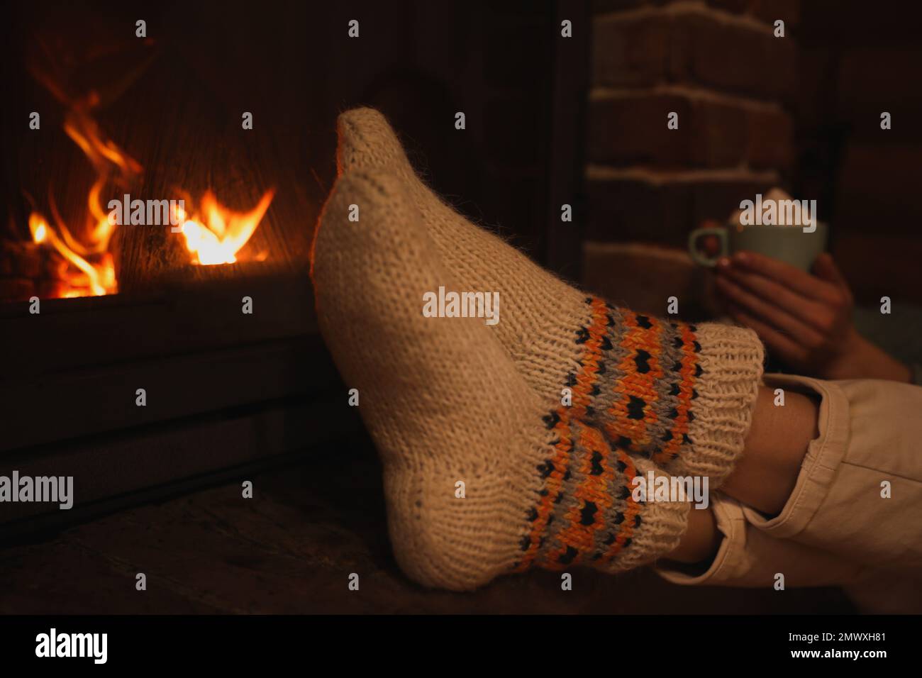 Socks fire cocoa hi-res stock photography and images - Alamy