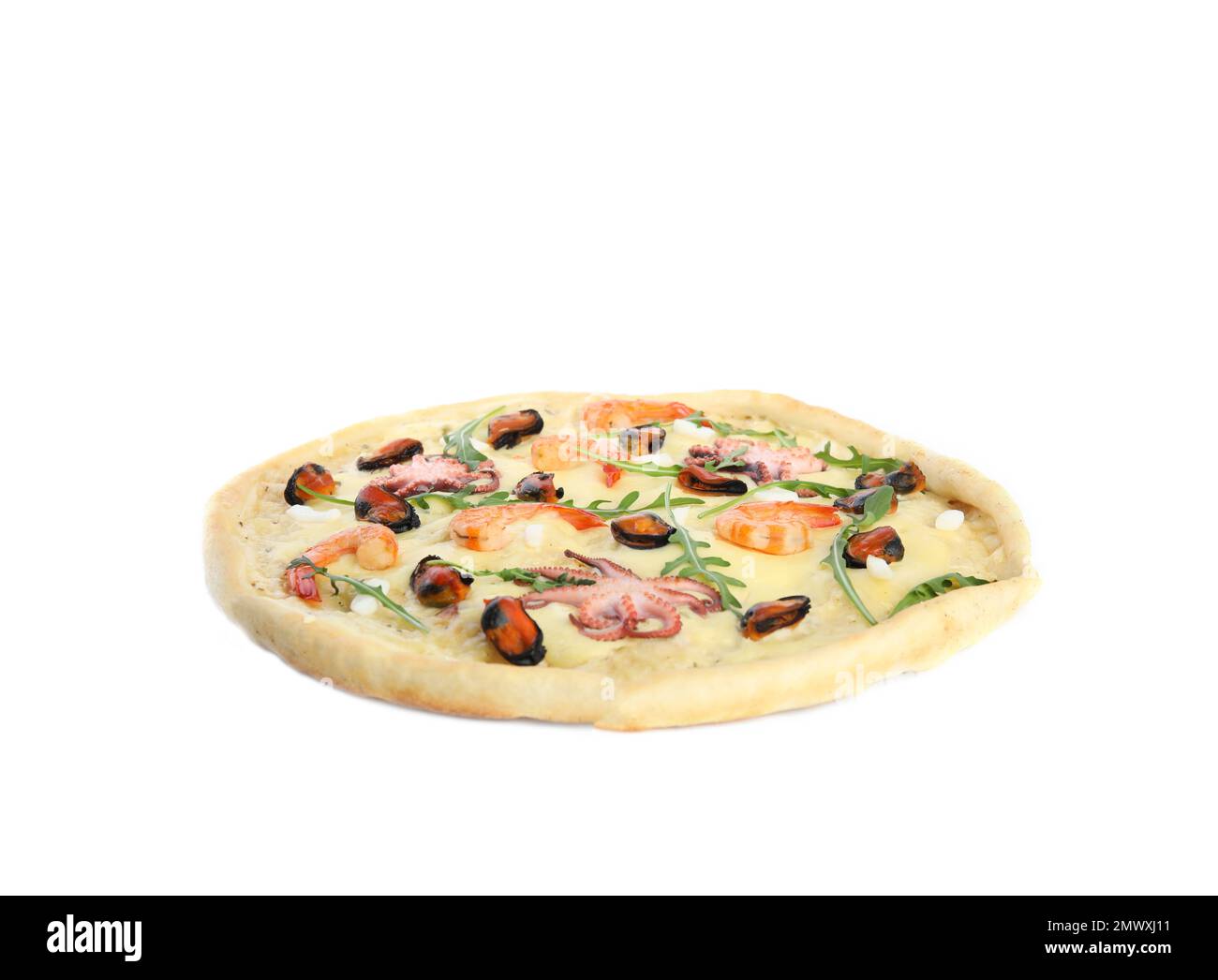 Homemade seafood pizza fresh Cut Out Stock Images & Pictures - Alamy