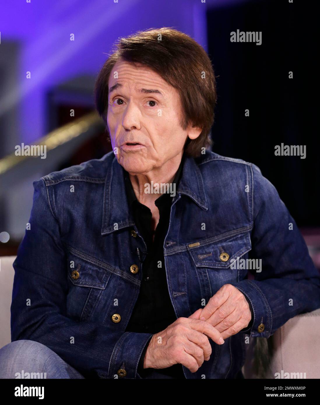 In this Dec. 1, 2016 photo, Spanish singer Raphael talks to a reporter ...