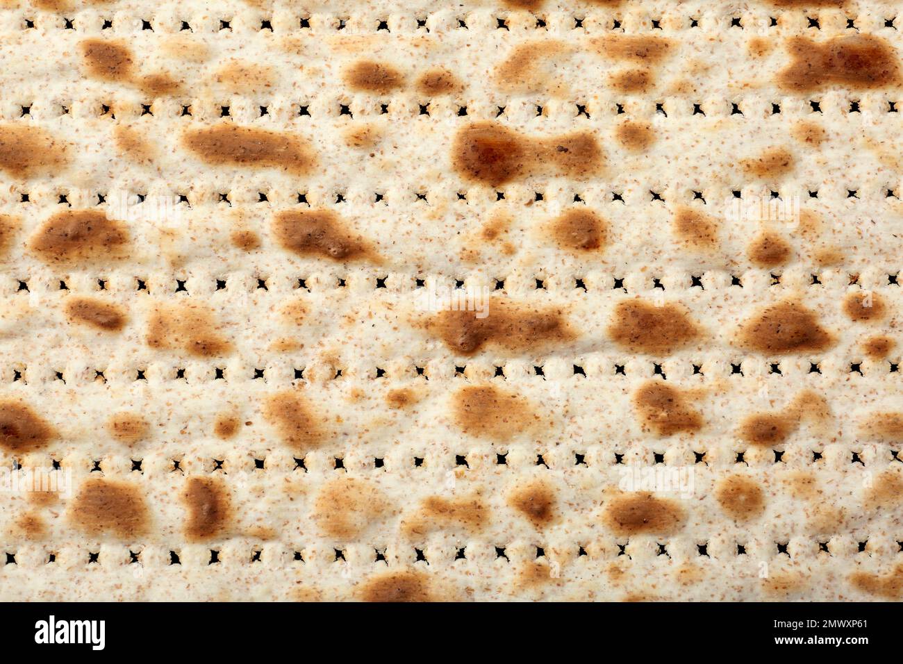Traditional Matzo as background, top view. Pesach (Passover ...