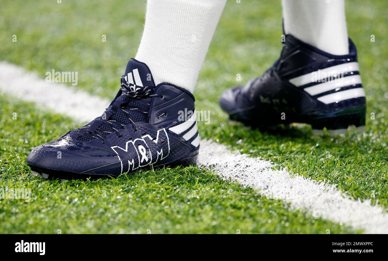 Dallas Cowboys quarterback Dak Prescott's cleats are seen during the ...