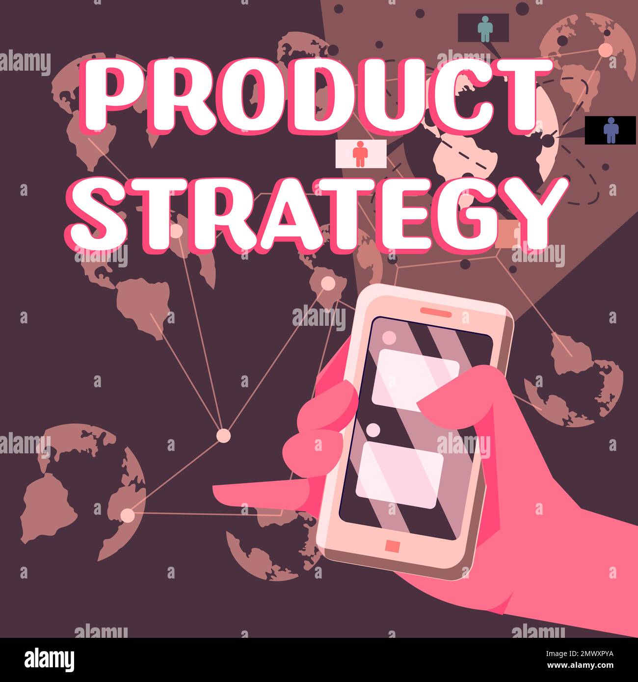 Text caption presenting Product Strategy. Word Written on long term ... Text caption presenting Product Strategy. Word Written on long term ...