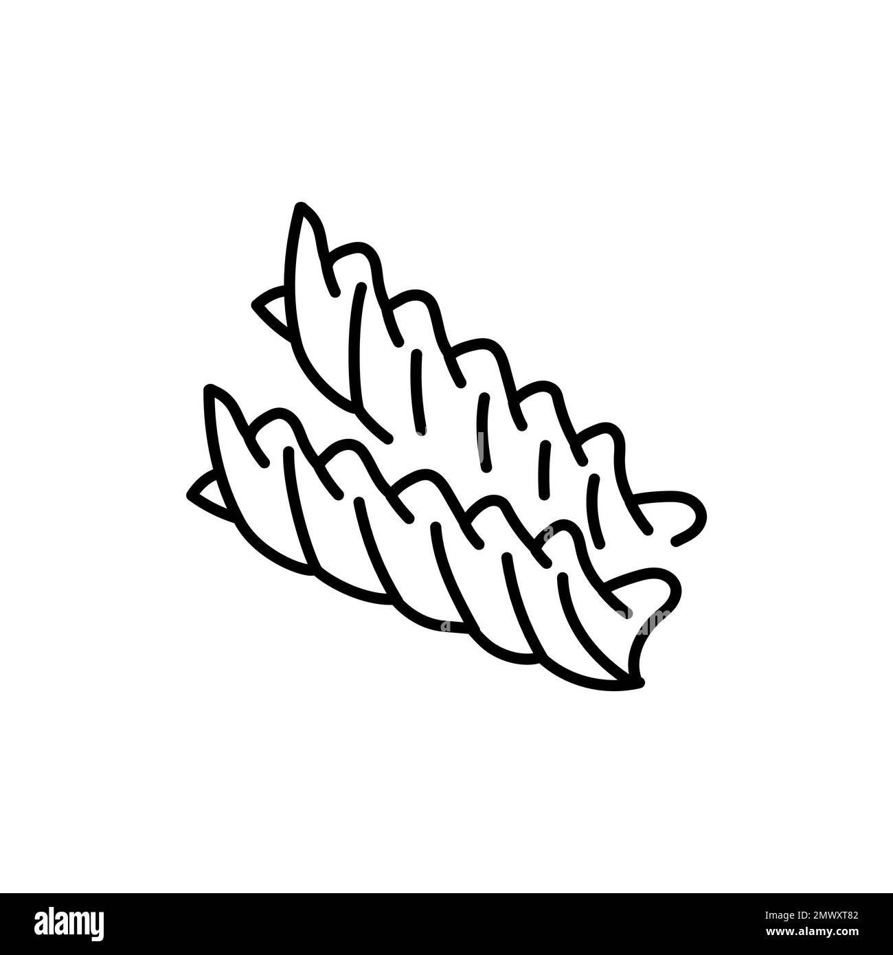 Fusilli vector vectors Cut Out Stock Images & Pictures - Alamy