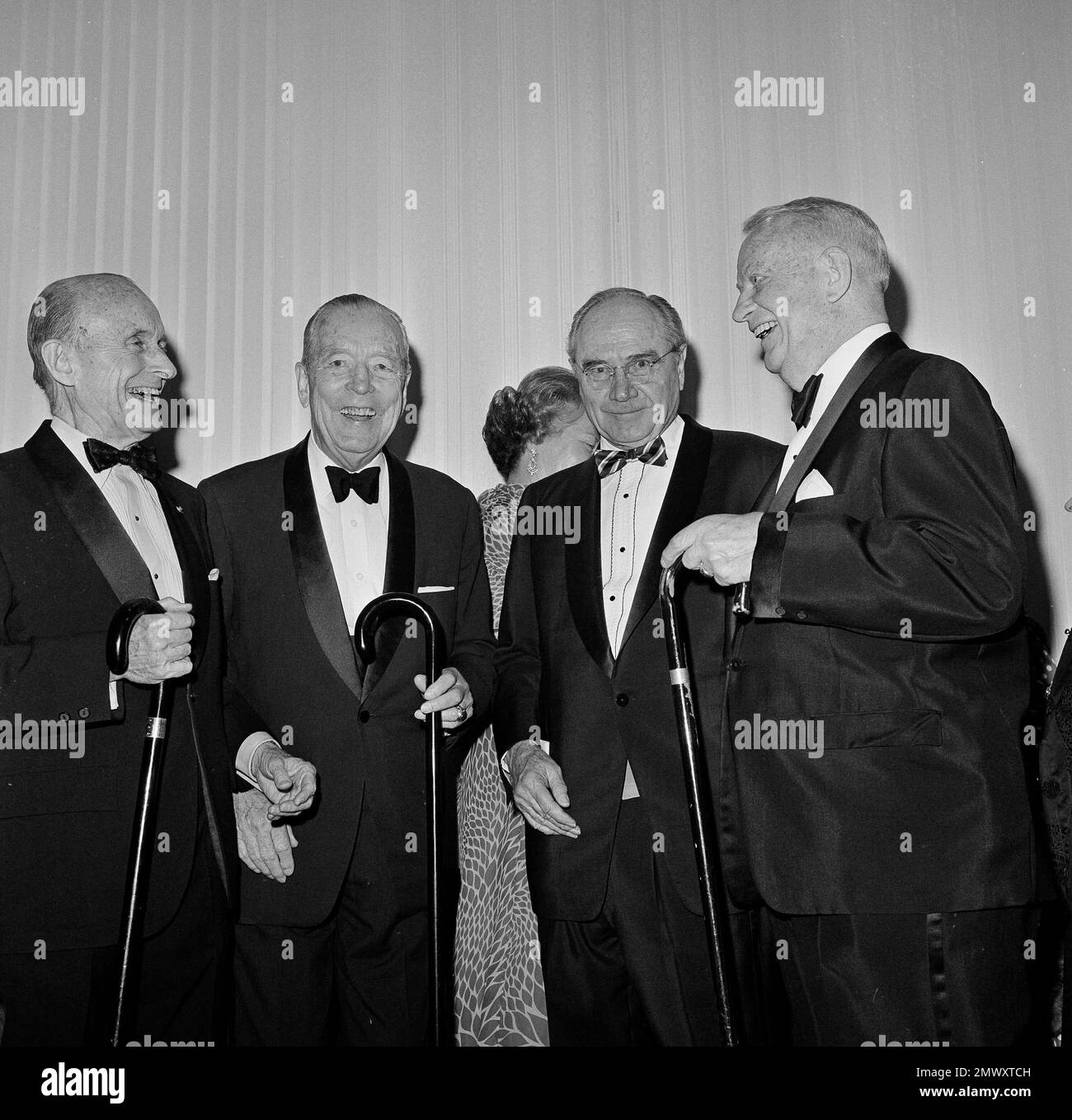 Three former winners of the James Forrestal Memorial Award pose with ...