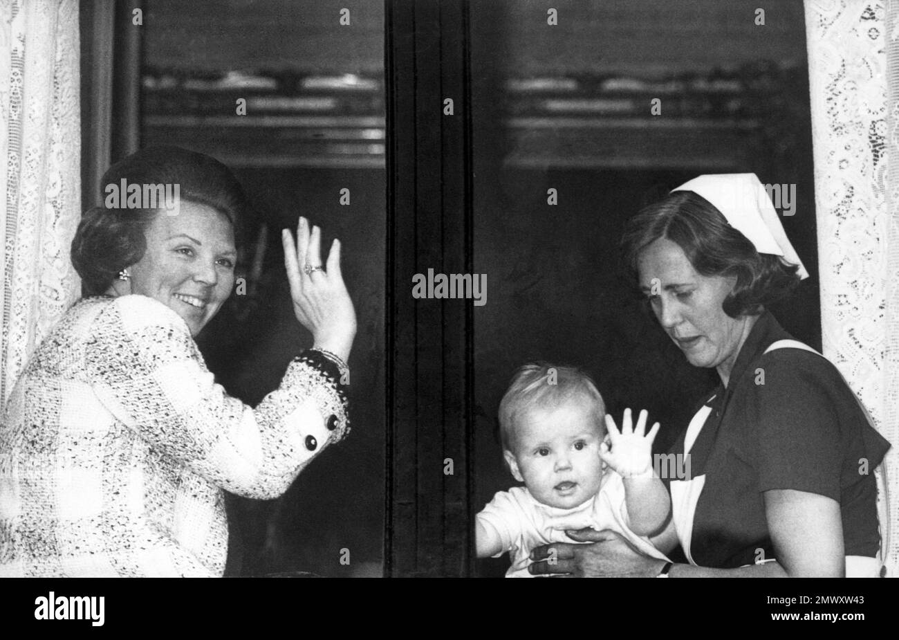 Crown Princess Beatrix of the Netherlands and her young son Prince ...