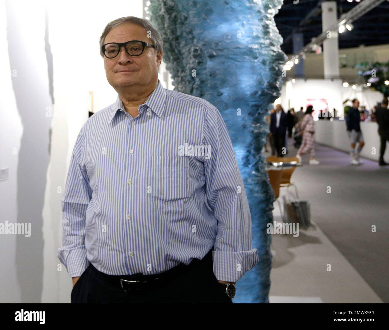 Miami Marlins owner Jeffrey Loria stands a hallway during the VIP ...