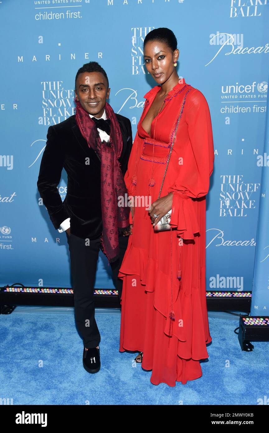 Chef Marcus Samuelsson and wife Maya Samuelsson attend the 12th Annual ...