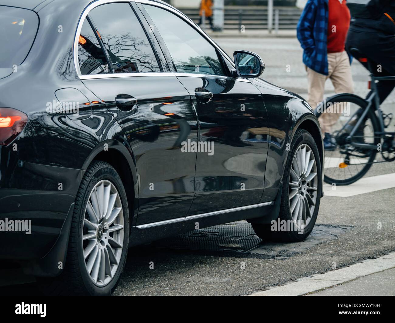 Strasbourg, France - 31 January 2023: Luxury Mercedes-Benz limousine at ...