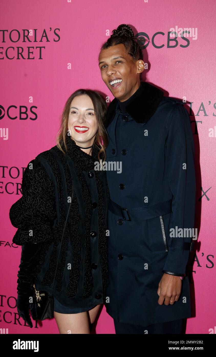 Belgian singer Stromae and wife Coralie Barbier pose for photographers ...