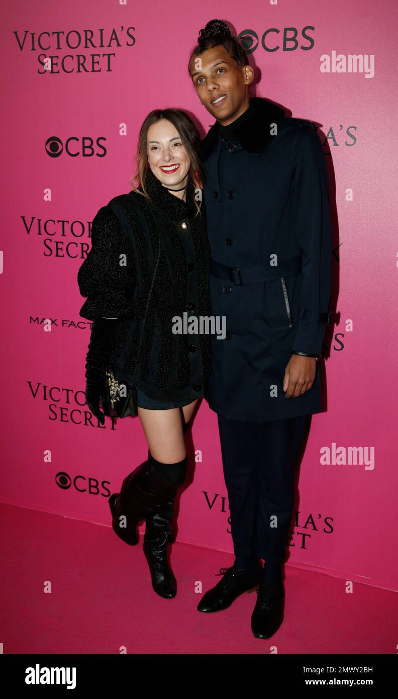 Belgian singer Stromae and wife Coralie Barbier pose for photographers ...