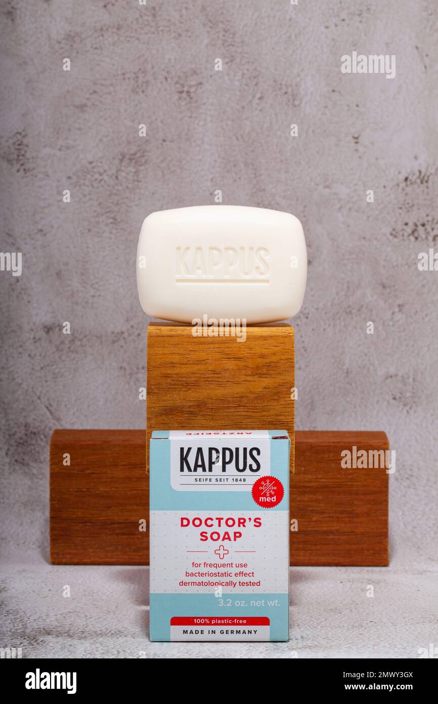 Prague,Czech Republic -20 January 2023: KAPPUS Doctors Soap on the ...