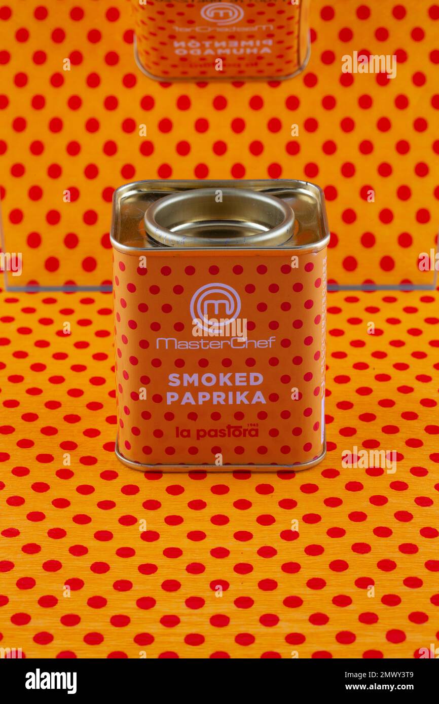 Prague,Czech Republic - 10 January, 2023: The box of Smoked Paprika on ...