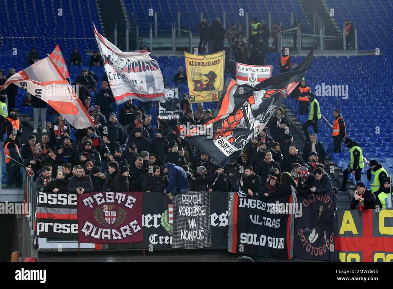 Cremonese fans during football Italy cup Match, Stadio Olimpico, As ...