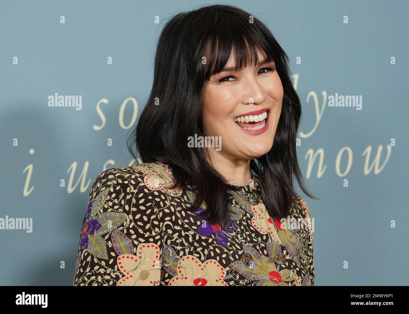 Zoe Chao arrives at the SOMEBODY I USED TO KNOW Los Angeles Premiere ...
