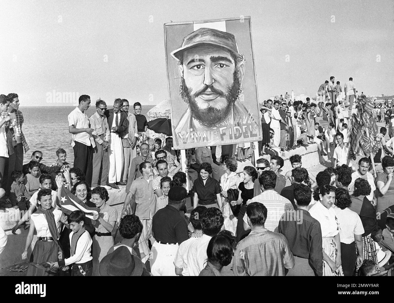 FILE - In this Jan. 8, 1959 file photo, supporters of rebel leader ...
