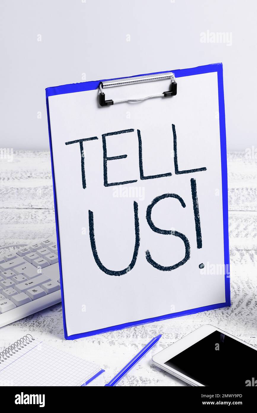 Conceptual display Tell Us. Concept meaning communicate information to ...