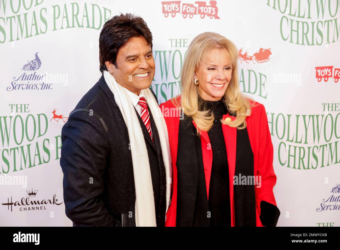 Erik Estrada Left And Laura Mcenzie Arrive At The 85th Annual Hollywood Christmas Parade On