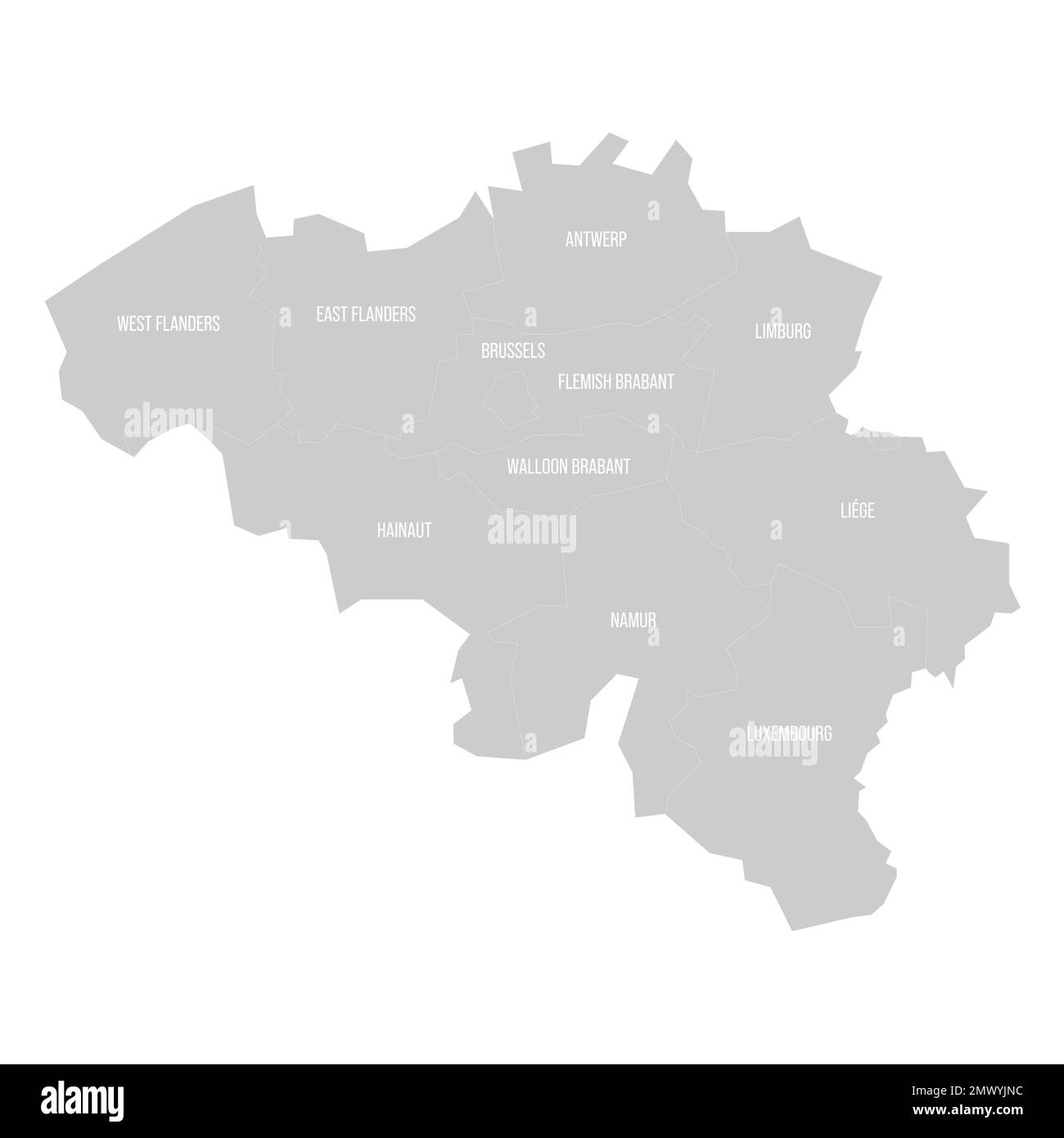 Belgium provinces vector vectors hi-res stock photography and images ...