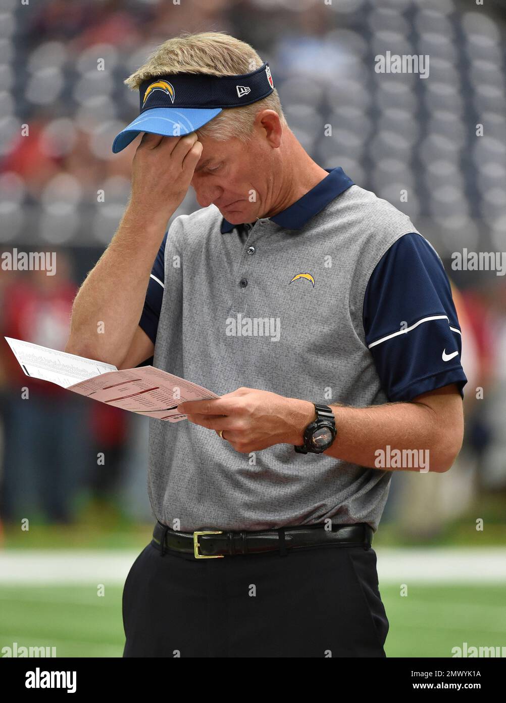 San Diego Chargers head coach Mike McCoy is shown before an NFL ...