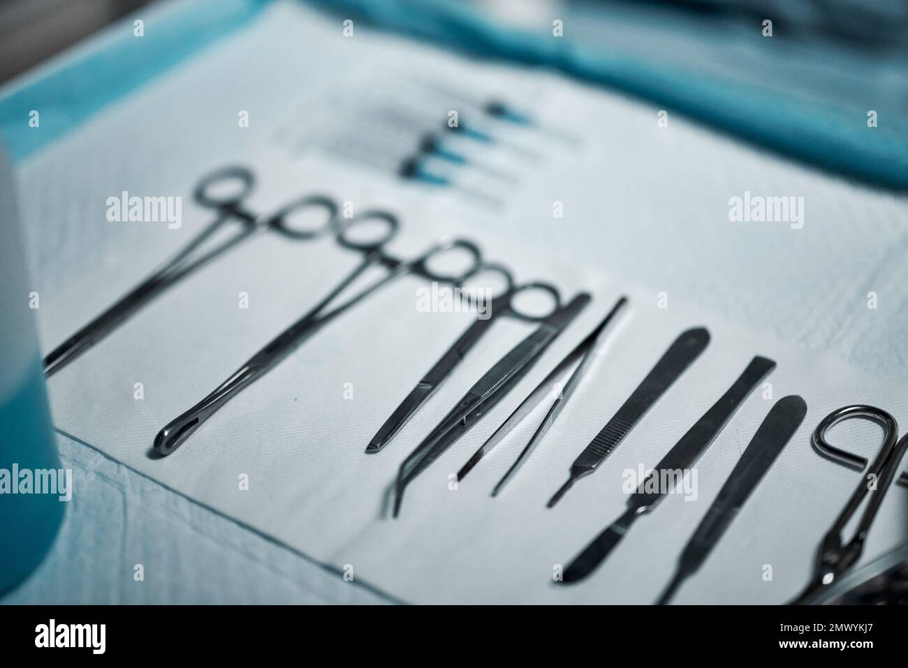 Surgery, medical tools and hospital theater sterile for healthcare ...