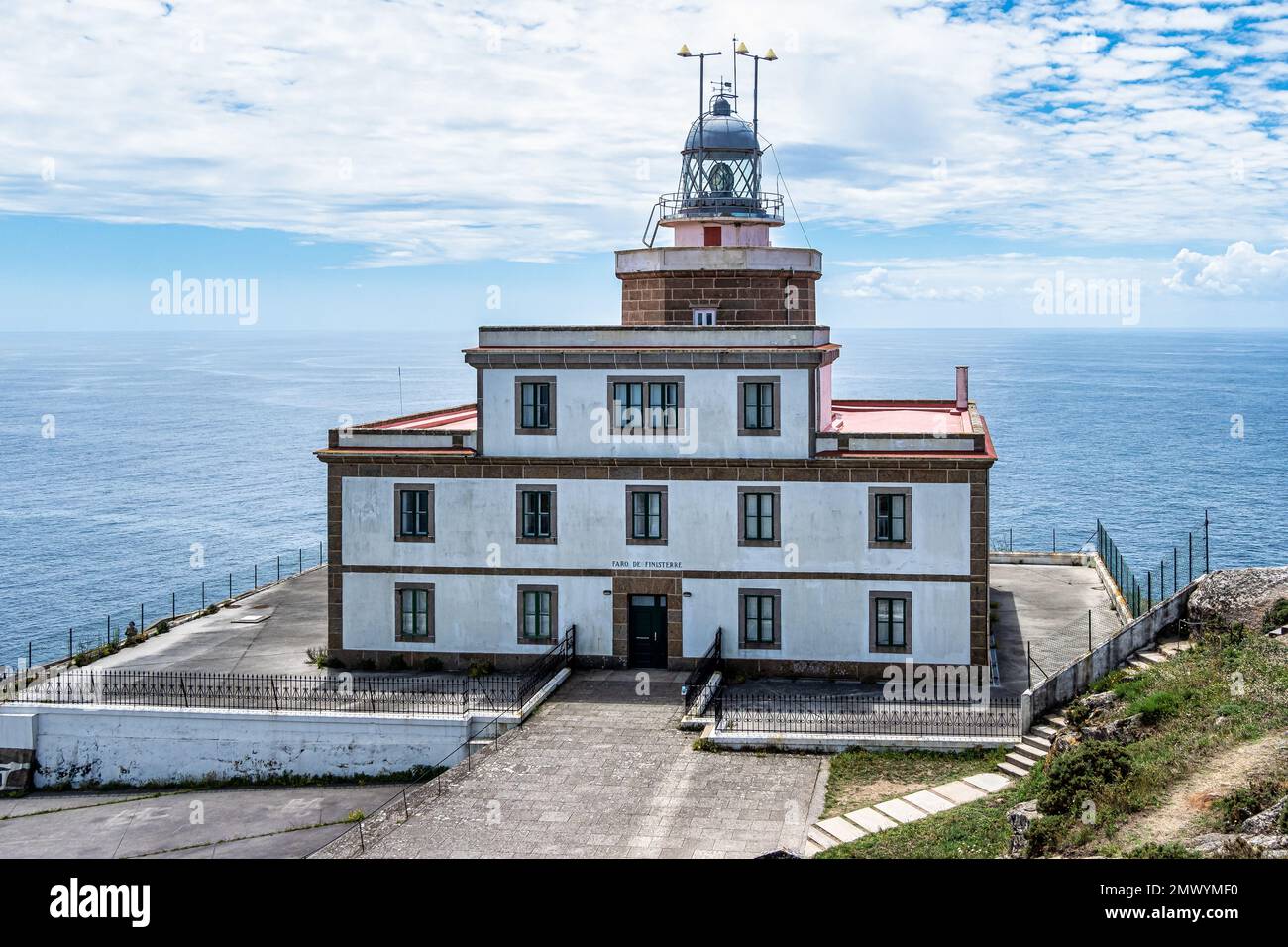 Finisterre Cape Lighthouse, Costa da Morte, Galicia, Spain. End of ...