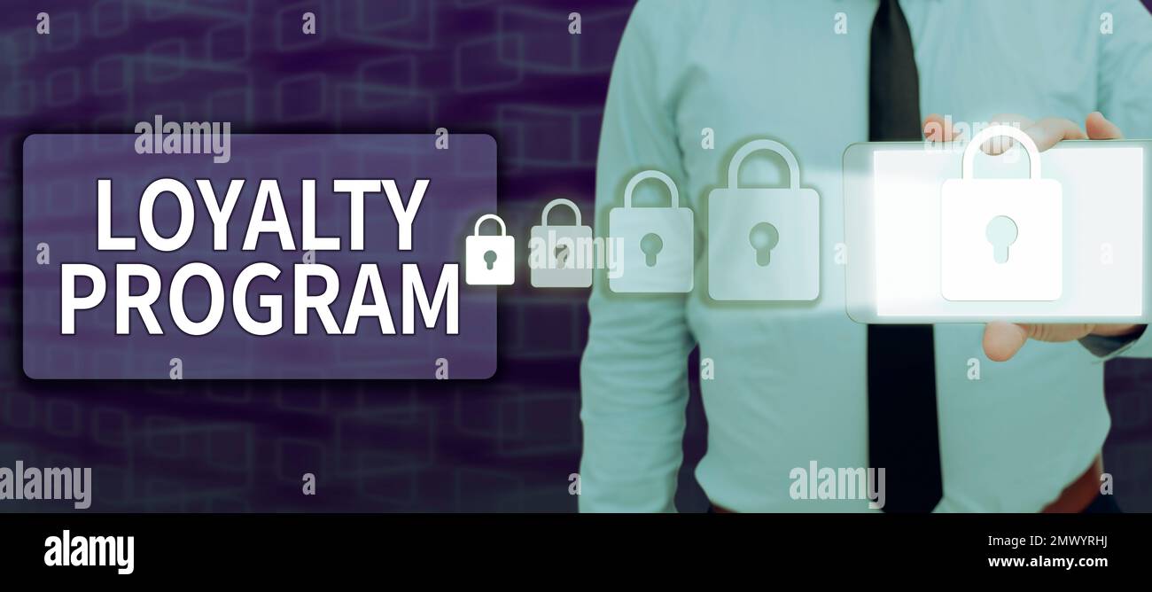 Text showing inspiration Loyalty Program. Business overview marketing ...