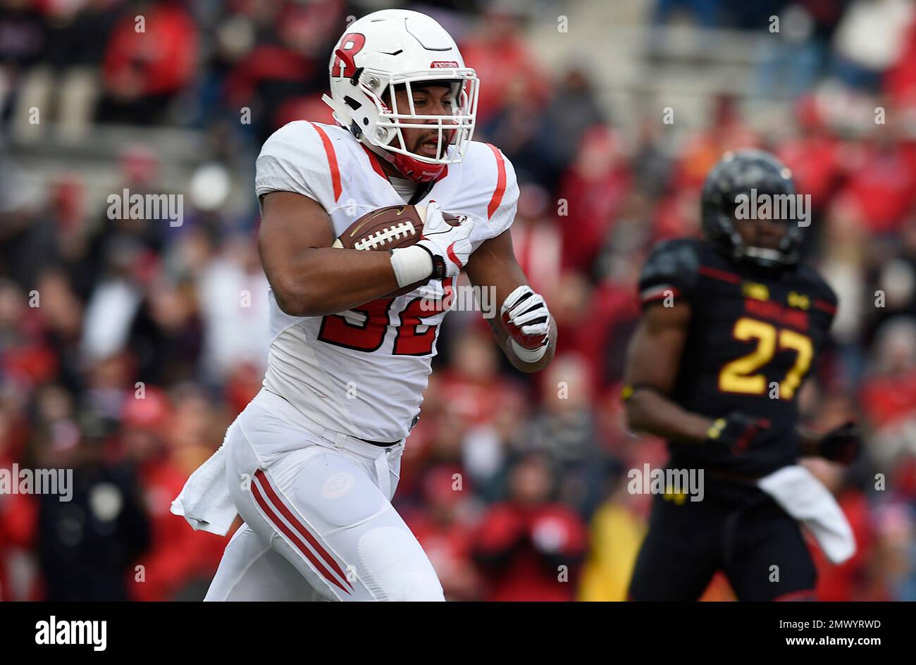 Rutgers running back Justin Goodwin runs for a touchdown against ...