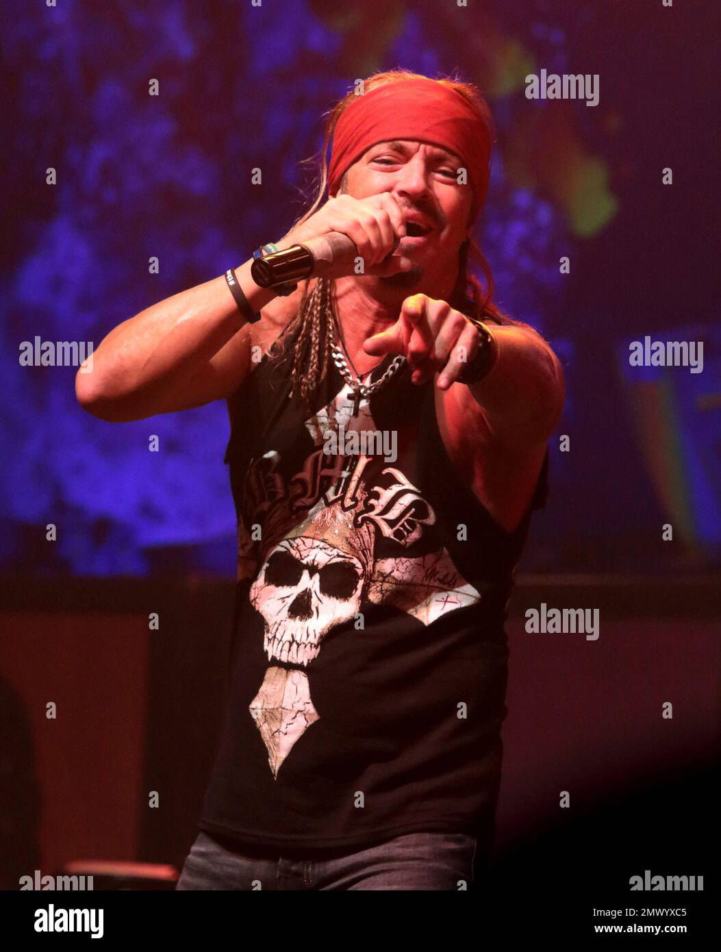 Bret Michaels of the band Poison performs solo in concert at The ...