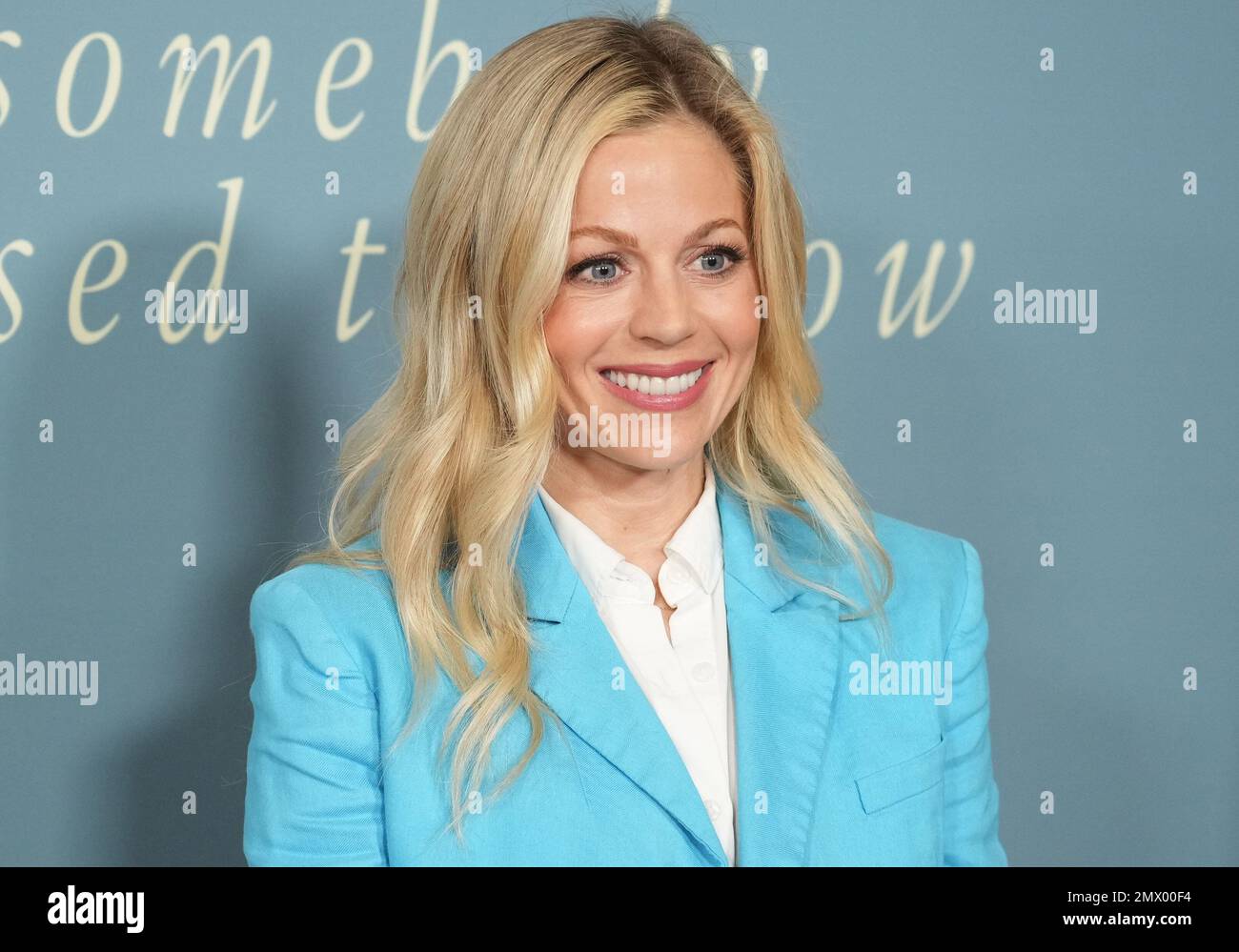 Brittany Ross arrives at the SOMEBODY I USED TO KNOW Los Angeles ...