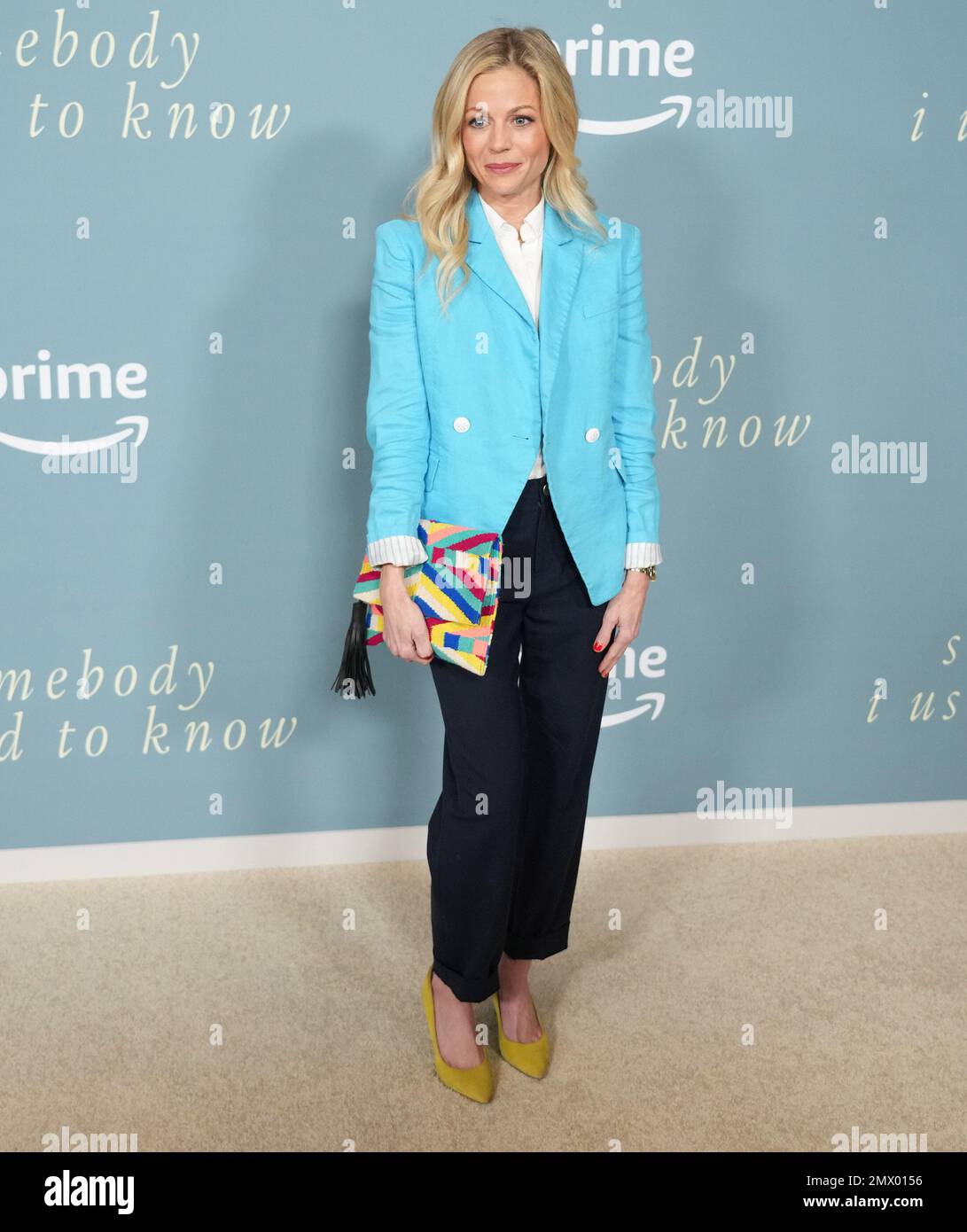 Brittany Ross arrives at the SOMEBODY I USED TO KNOW Los Angeles ...