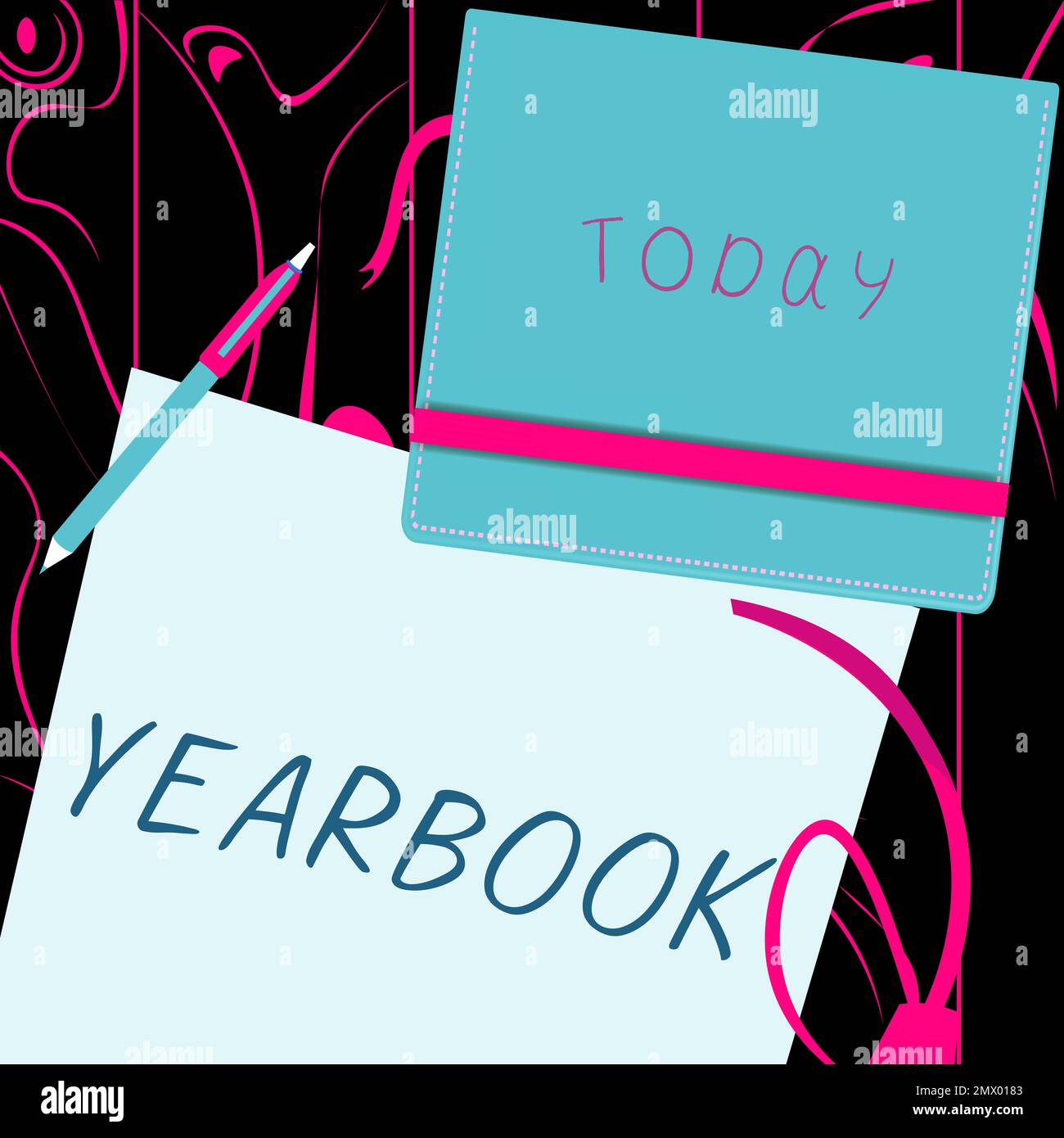 Inspiration showing sign Yearbook. Word Written on publication compiled ...