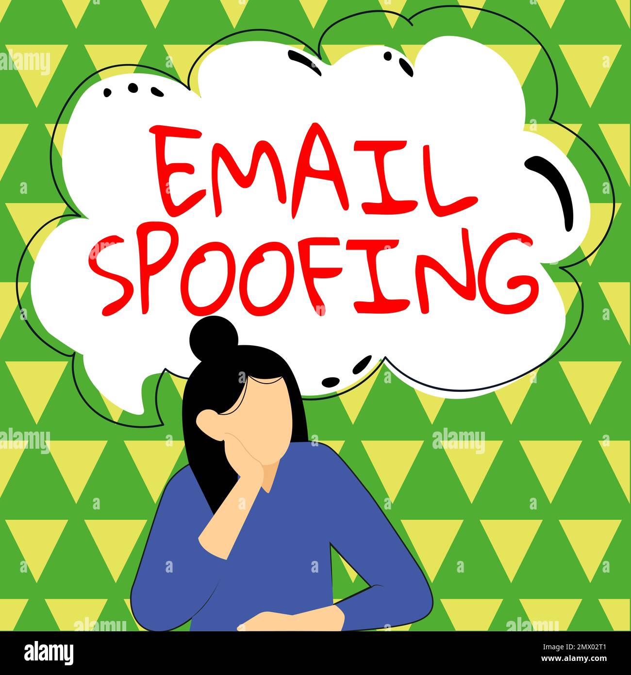 Handwriting text Email Spoofing. Business showcase secure the access ...