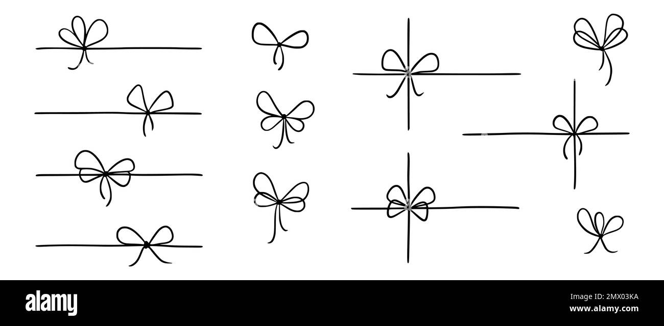 String Bow Clipart Black And White