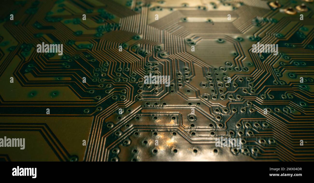 Electronic circuit board technology background. Electronic plate ...
