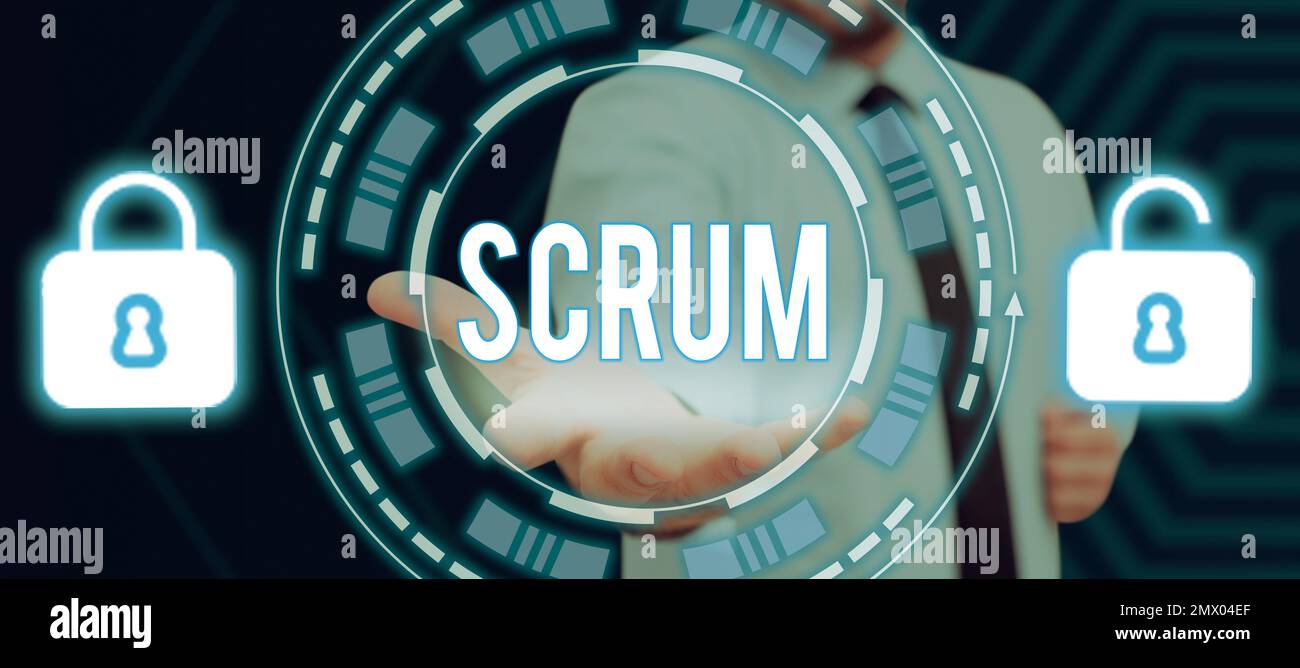 Inspiration showing sign Scrum. Business approach handwriting as ...