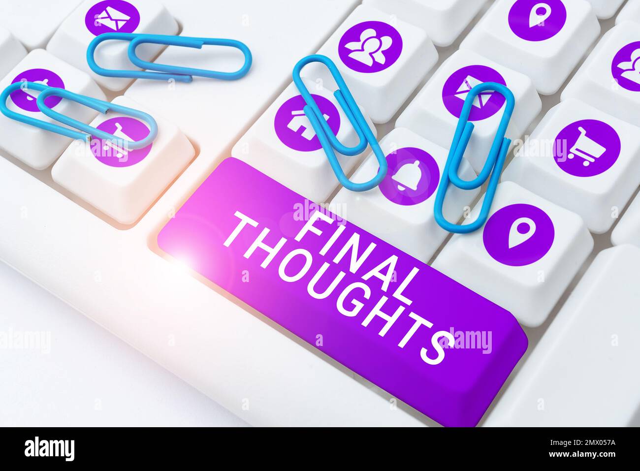 Text caption presenting Final Thoughts. Business idea Conclusion Last ...