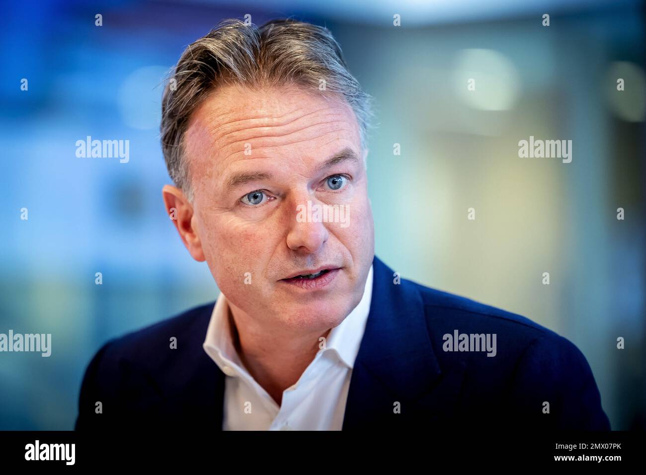AMSTERDAM - CEO Steven van Rijswijk of ING Group during a press ...