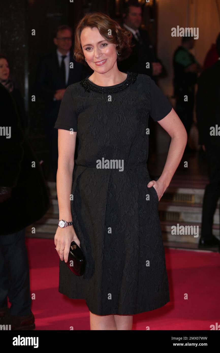 Actress Keely Hawes poses for photographers upon arrival at the ITV ...