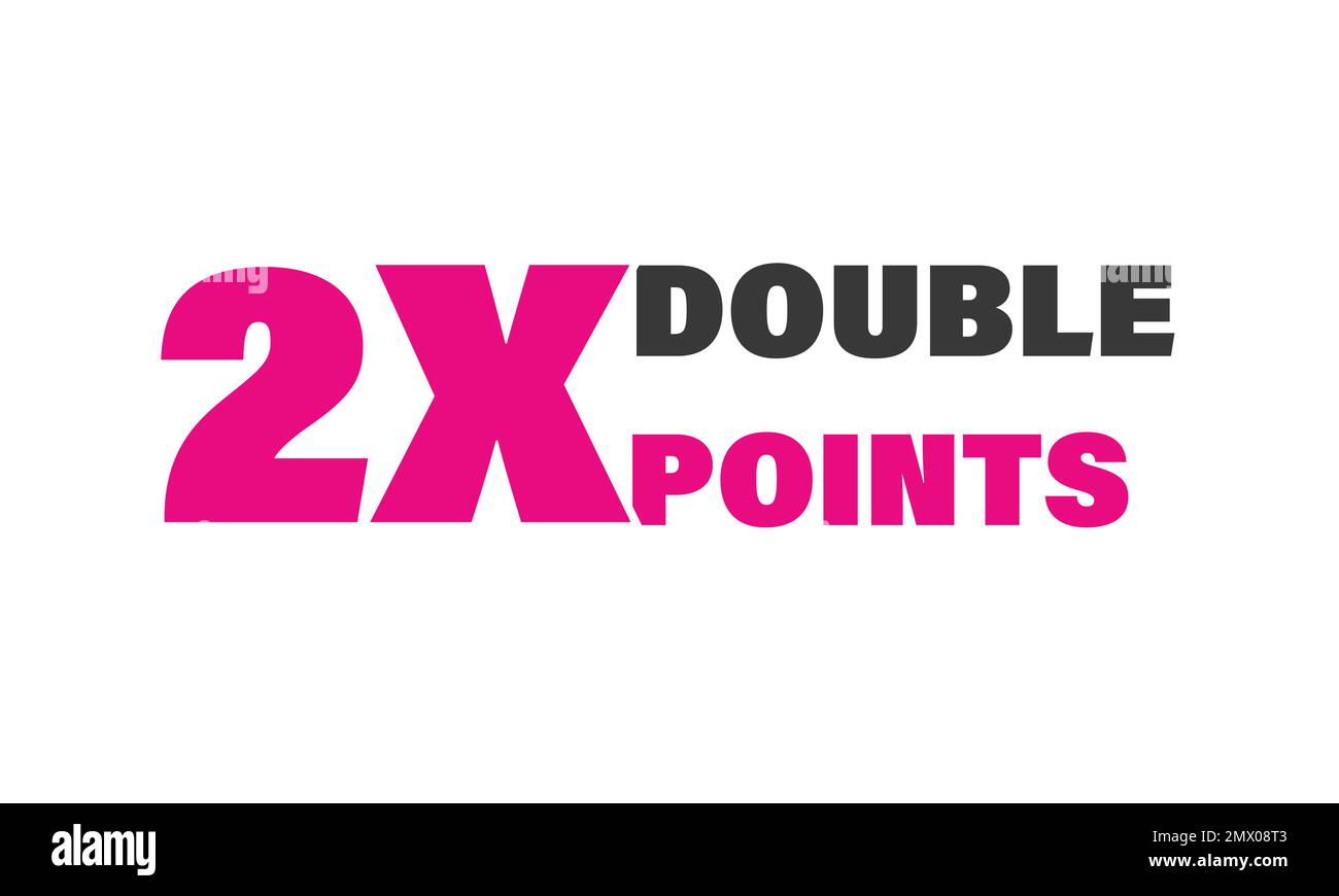 Double reward points hi-res stock photography and images - Alamy