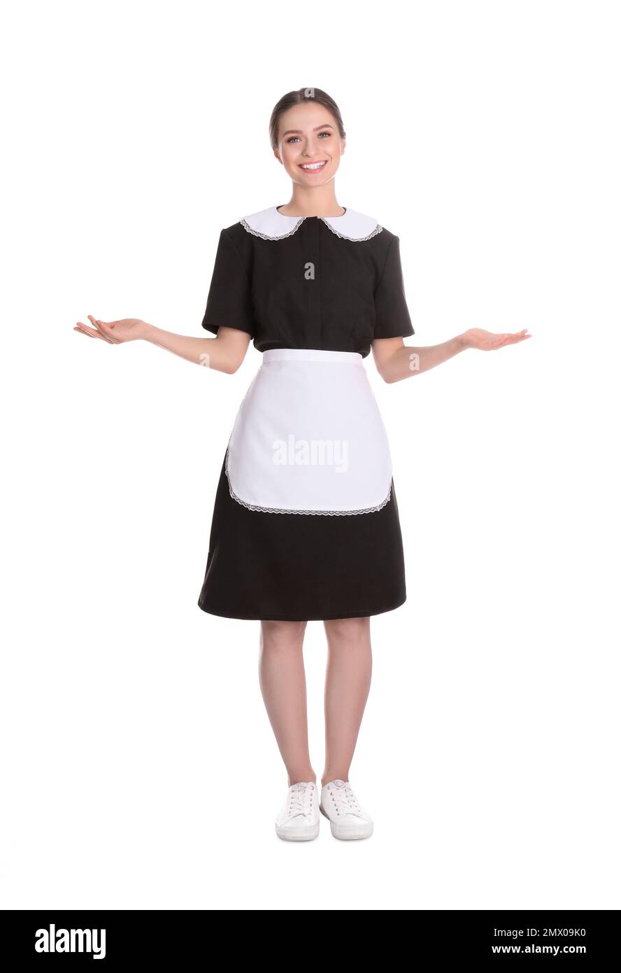 Young hotel employee in uniform Cut Out Stock Images & Pictures - Alamy