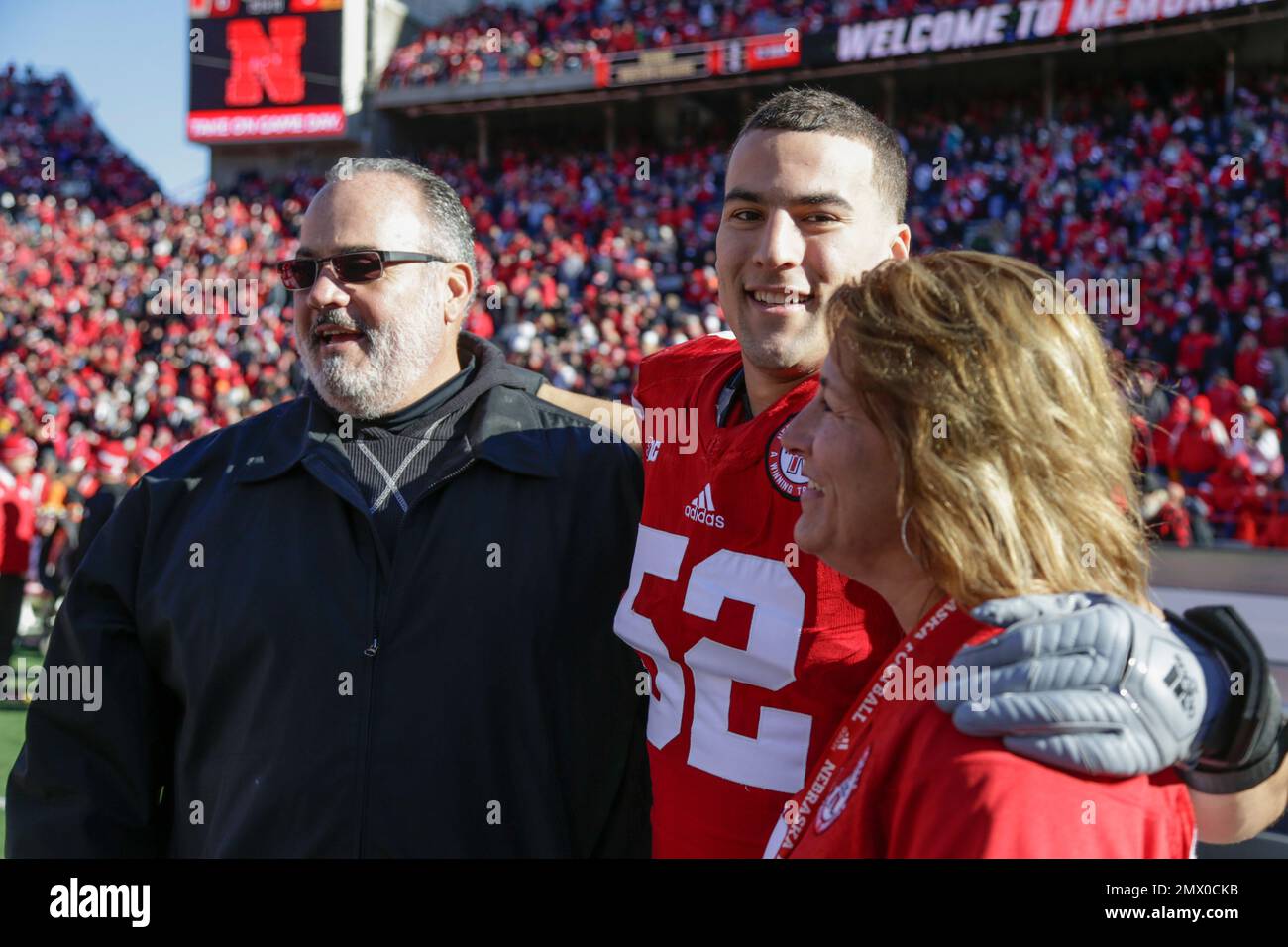 In this Nov. 19, 2016 photo, Nebraska linebacker Josh Banderas (52 ...