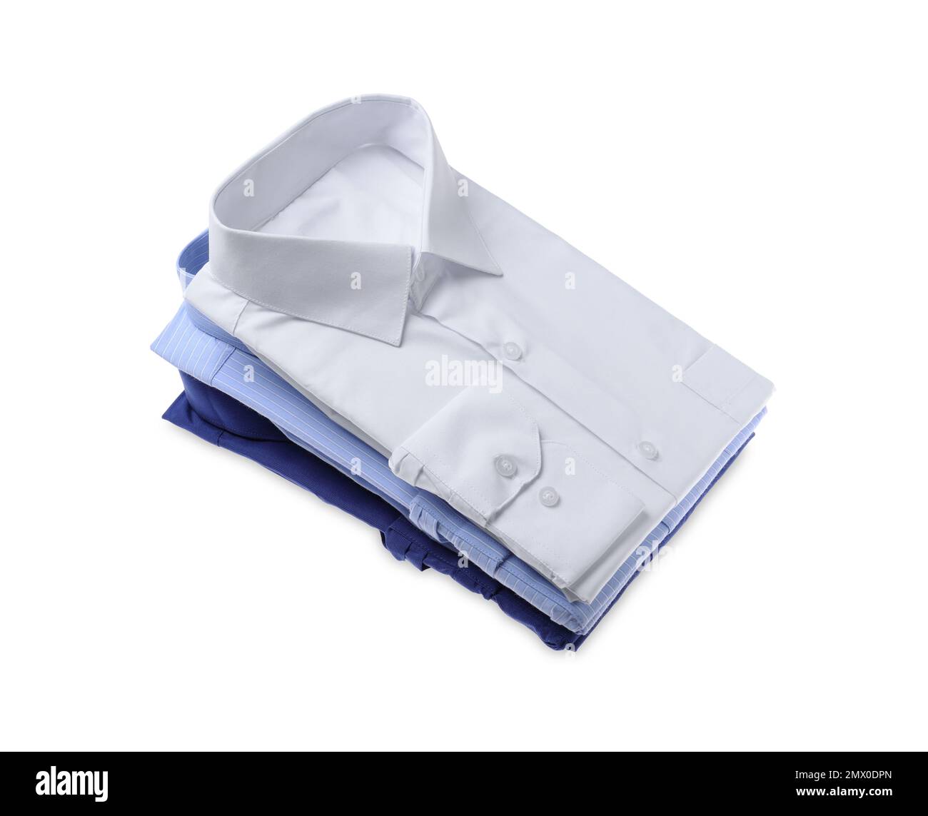 Stack of formal shirts hi-res stock photography and images - Alamy