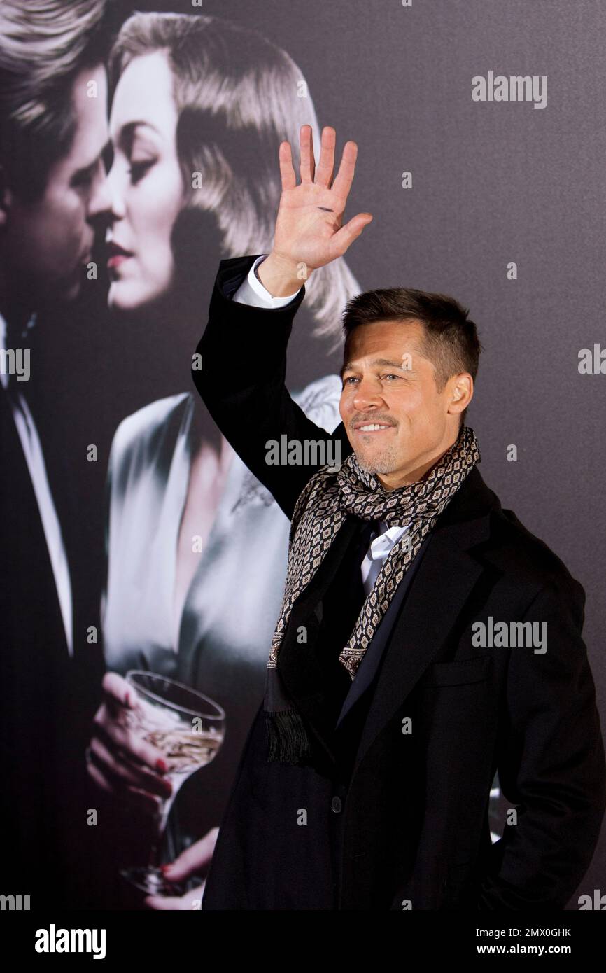 US actor Brad Pitt poses for photographers during a photocall for the ...